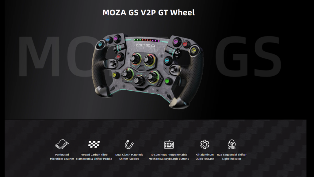 MOZA GS V2P GT Wheel - Rush Racing Esports