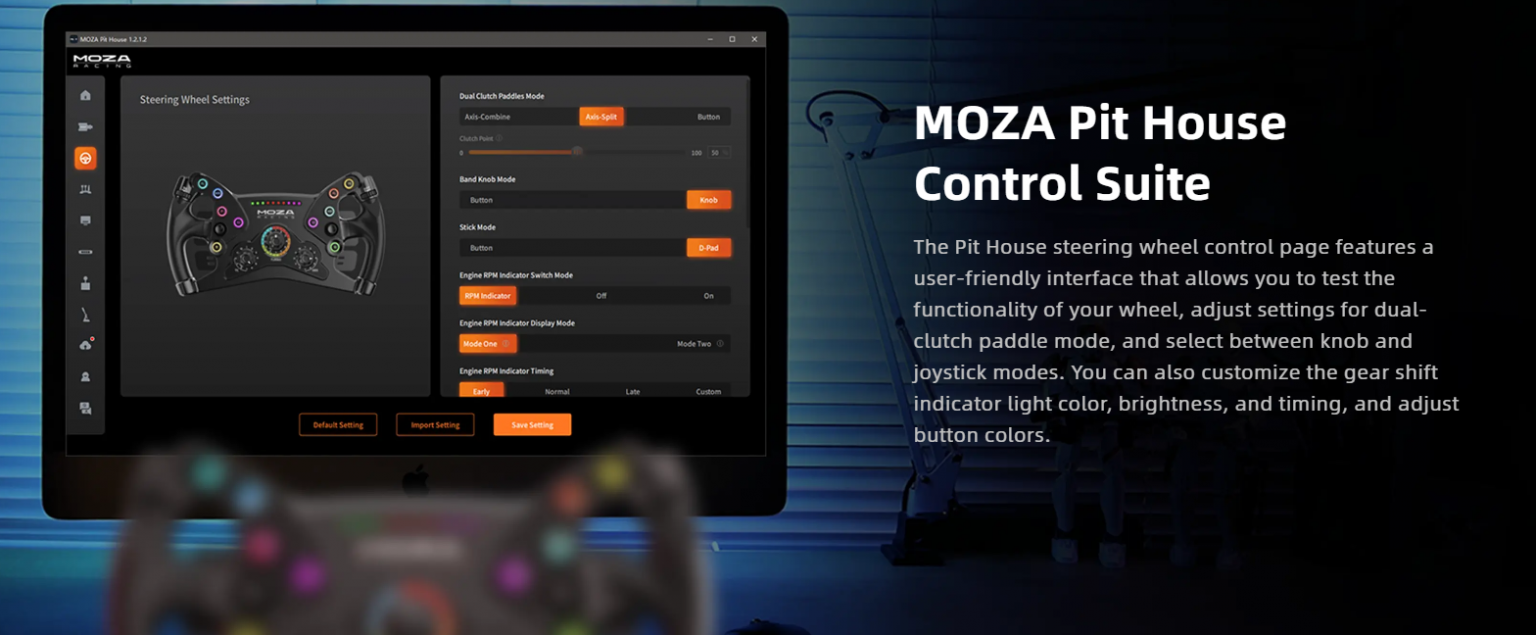 Moza KS Steering Wheel - Rush Racing Esports