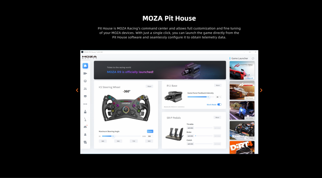 Moza R12 V2 Wheel Base - Rush Racing Esports