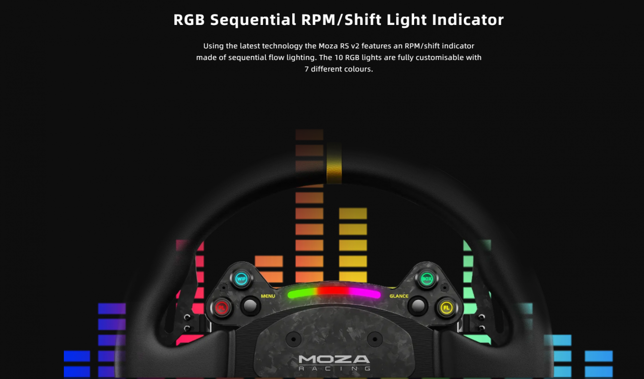 Moza RS V2 Steering Wheel - Rush Racing Esports