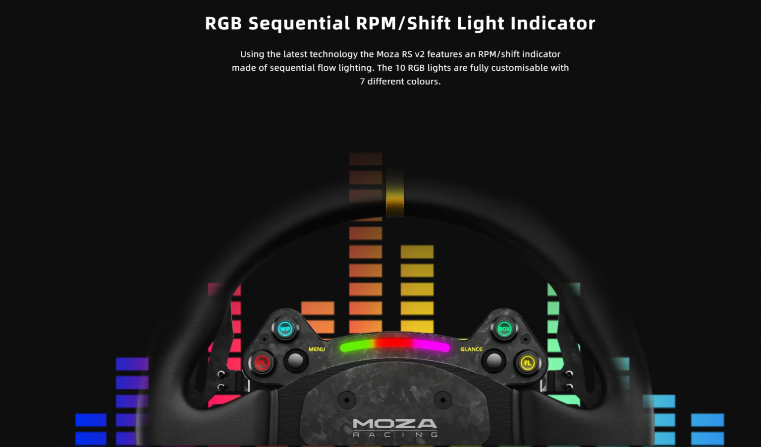 Moza RS V2 Steering Wheel - Rush Racing Esports