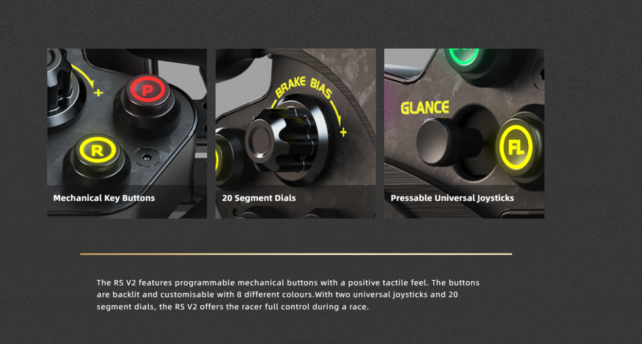 Moza RS V2 Steering Wheel - Rush Racing Esports